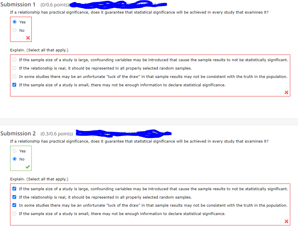 Solved If a relationship has practical significance, does it | Chegg.com