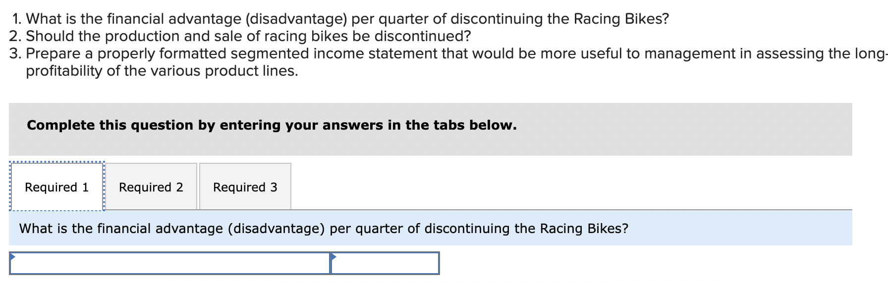 Solved Exercise 6-2 (Algo) Dropping or Retaining a Segment | Chegg.com