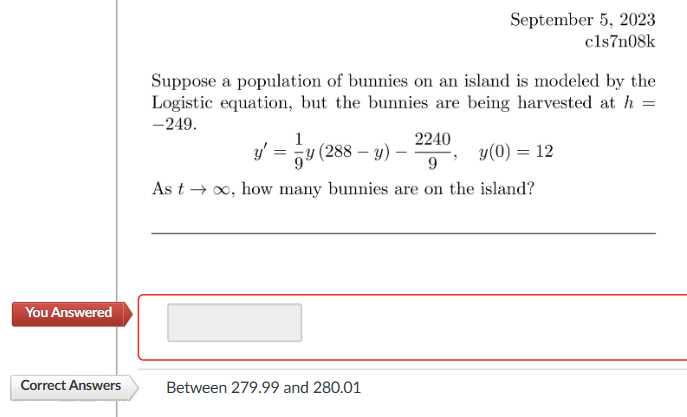 Solved September 5, 2023c1s7n08kSuppose a population of | Chegg.com