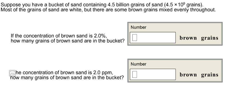 Solved Suppose You Have A Bucket Of Sand Containing 4 5 Chegg