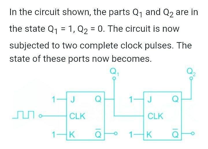 Solved In the circuit shown, the parts Q1 and Q2 are in the | Chegg.com