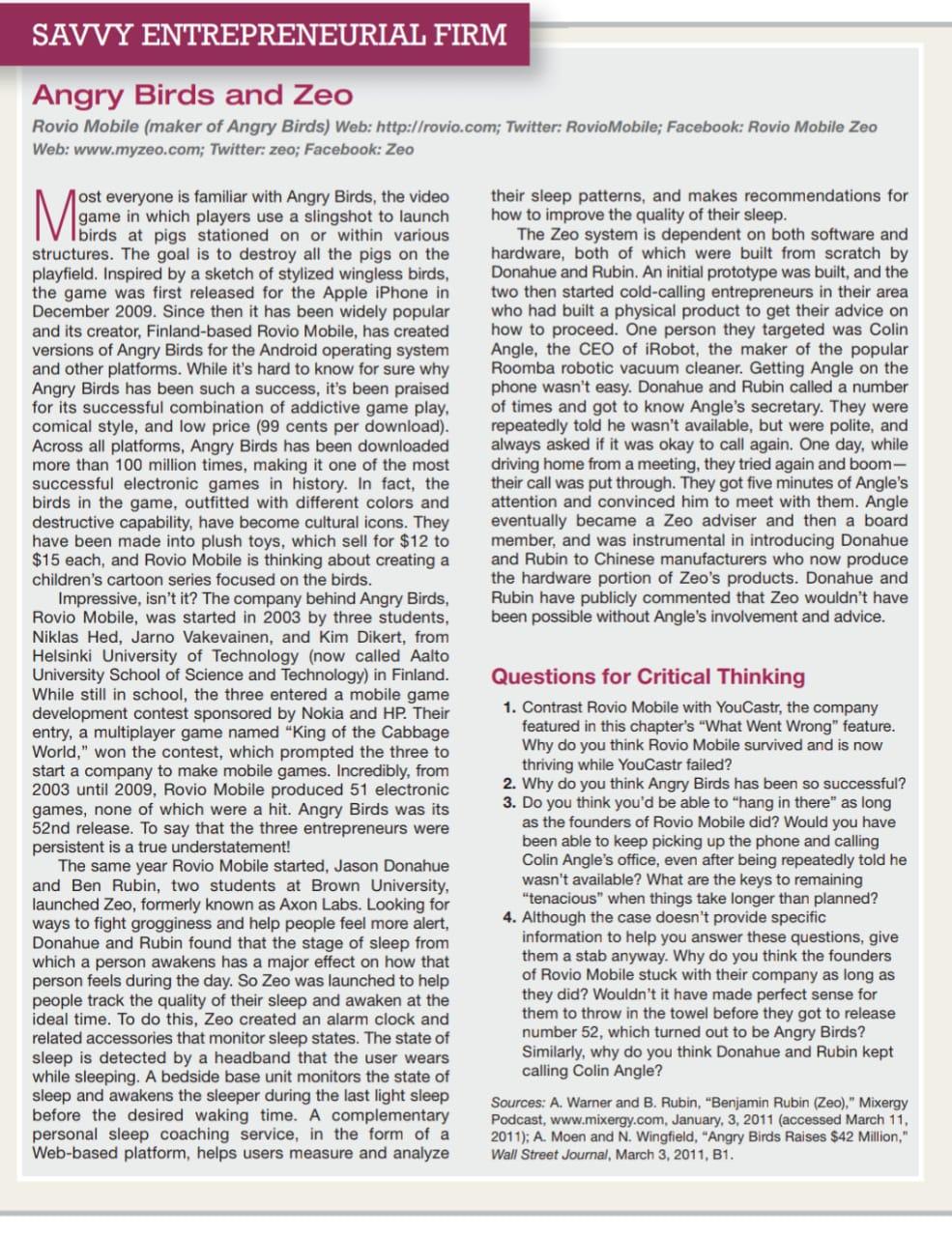 Solved SAVVY ENTREPRENEURIAL FIRM birds at pigs stationed on | Chegg.com