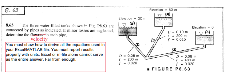 8.63 The three water-filled tanks shown in Fig. P8.63 | Chegg.com