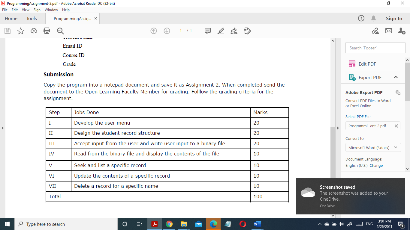 Solved - x ProgrammingAssignment-2.pdf - Adobe Acrobat | Chegg.com