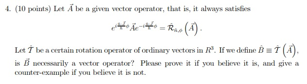 4. (10 points) Let A be a given vector operator, that | Chegg.com