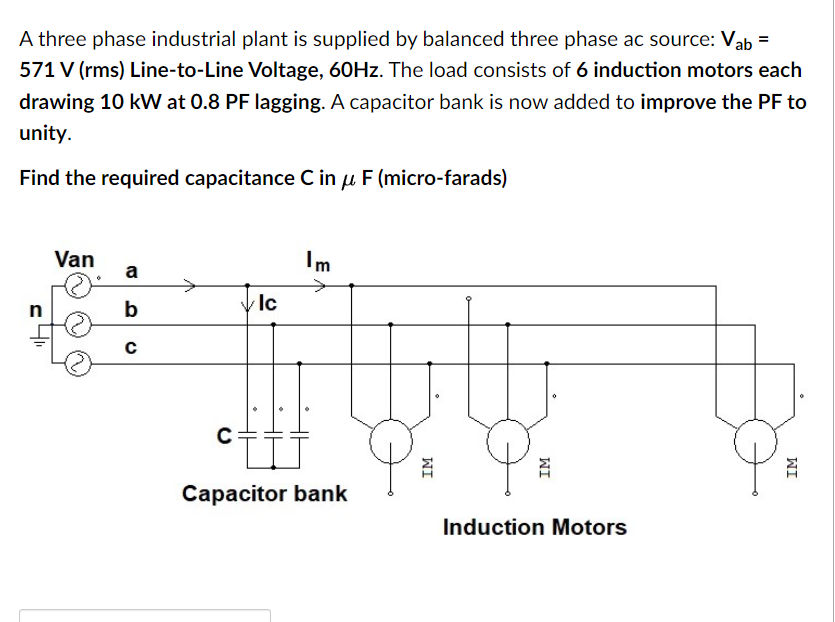 Solved A three phase industrial plant is supplied by | Chegg.com