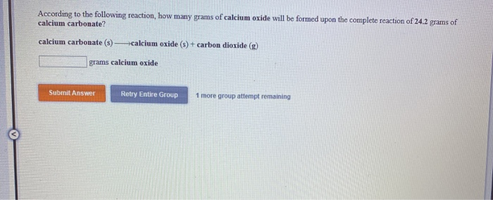 Solved According to the following reaction, how many grams | Chegg.com