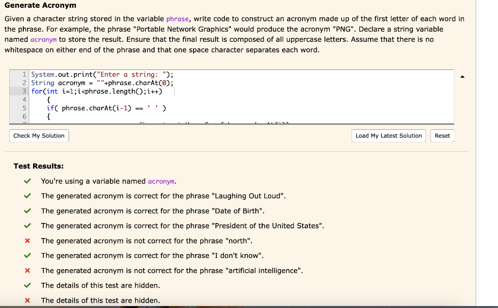 Solved Given a character string stored in the variable | Chegg.com