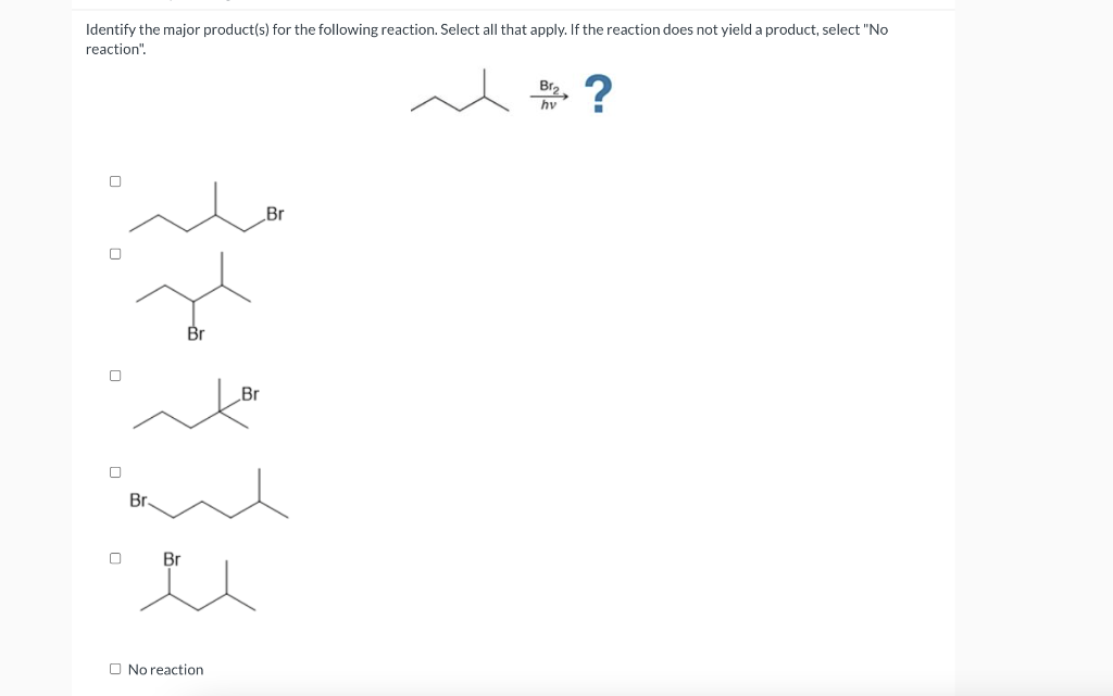 Solved Identify the major product(s) for the following | Chegg.com Solved Identify the major product(s) for the following | Chegg.com
