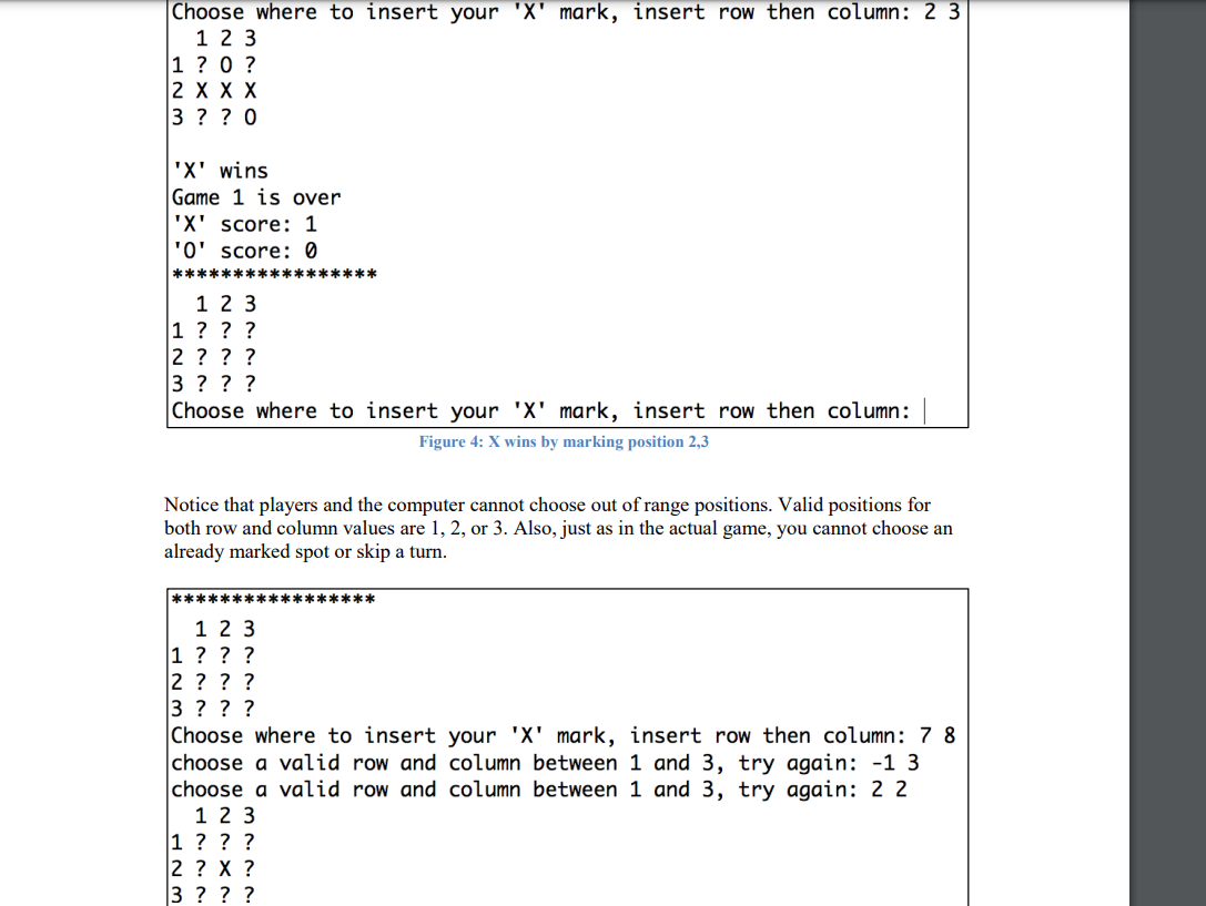 Solved I want from you, to add human vs computer function | Chegg.com