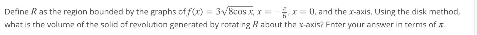 Solved Define R as the region bounded by the graphs of | Chegg.com