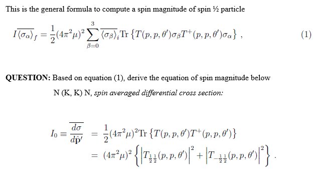Solved This is the general formula to compute a spin | Chegg.com