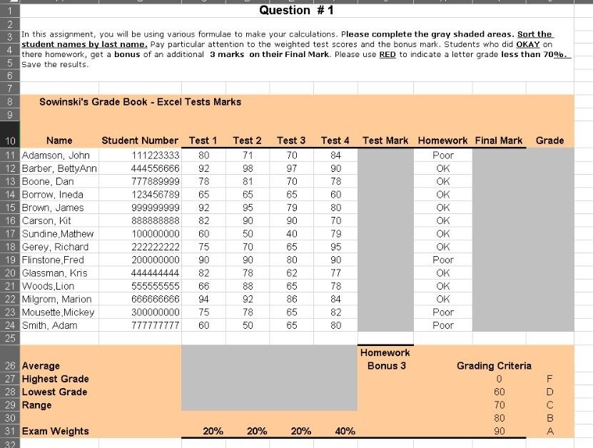 Solved 1 Question #1 2 3 In this assignment, you will be | Chegg.com