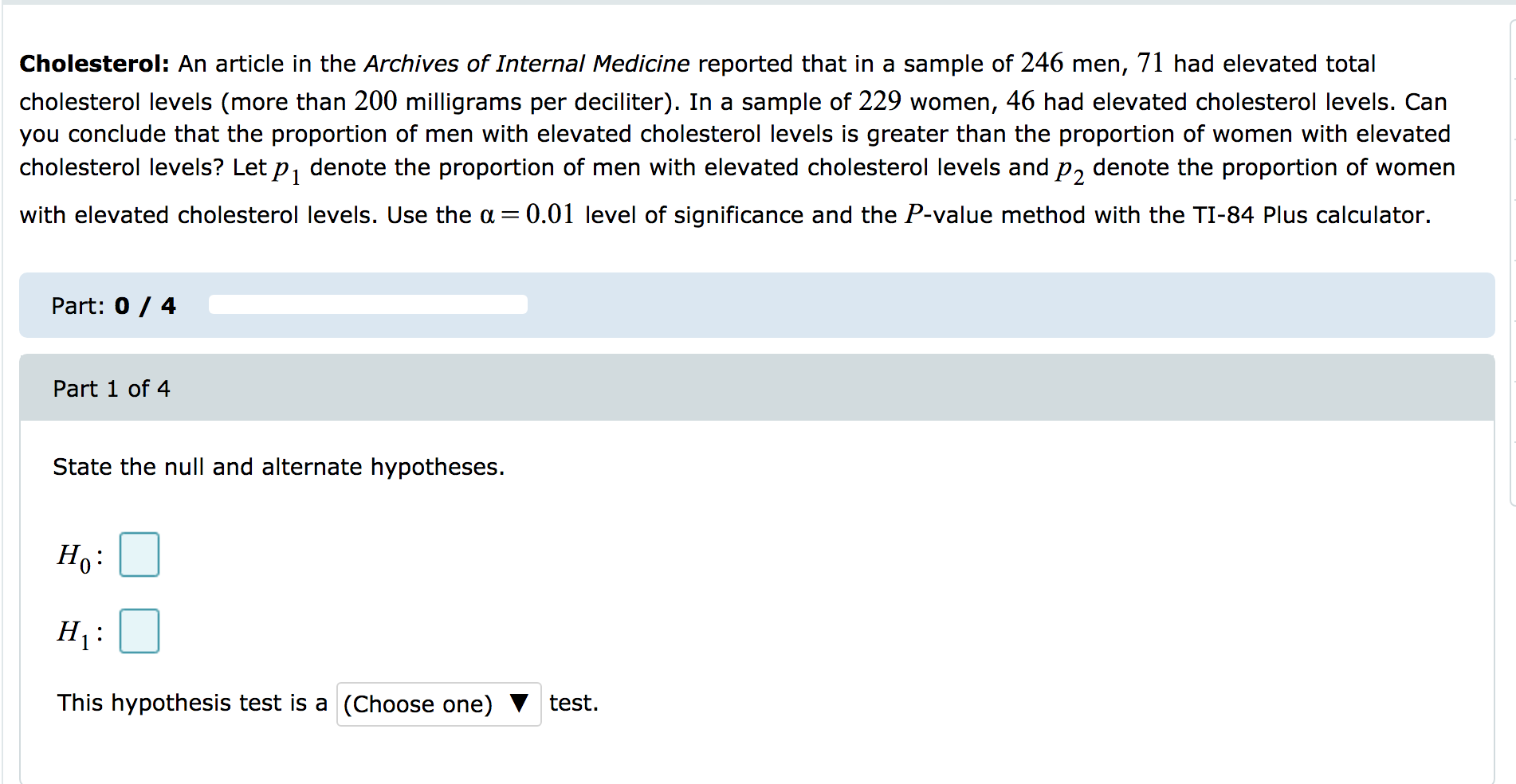 Solved part 2: state p-value part 3: reject Ho or not | Chegg.com