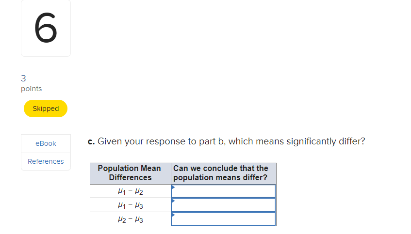 Solved A one-way analysis of variance experiment produced | Chegg.com