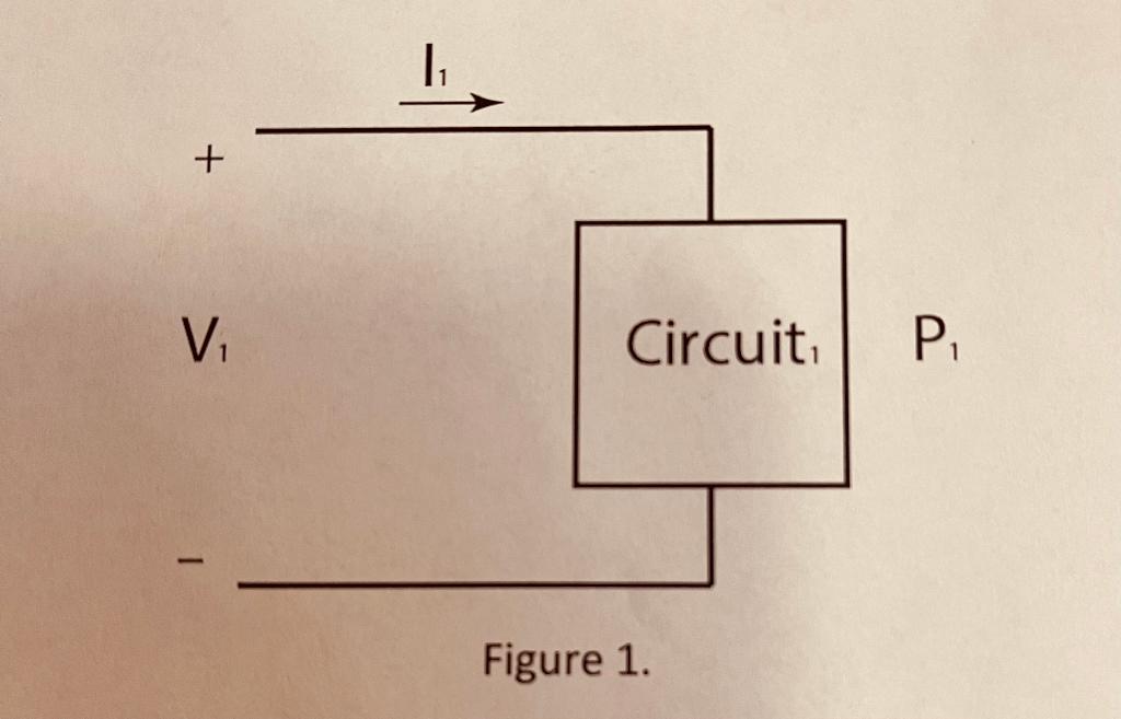 Solved + Vi Circuit Pi Figure 1. 1. Consider the circuit | Chegg.com