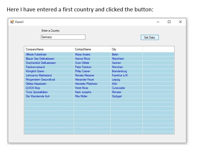 Have a form with a ListView object that displays the | Chegg.com