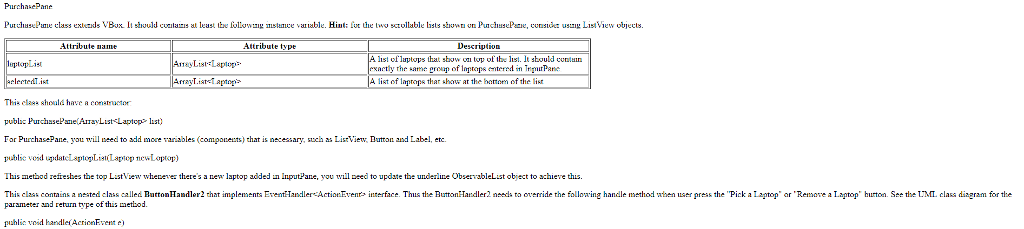Need help completing two classes to Write a JavaFX | Chegg.com