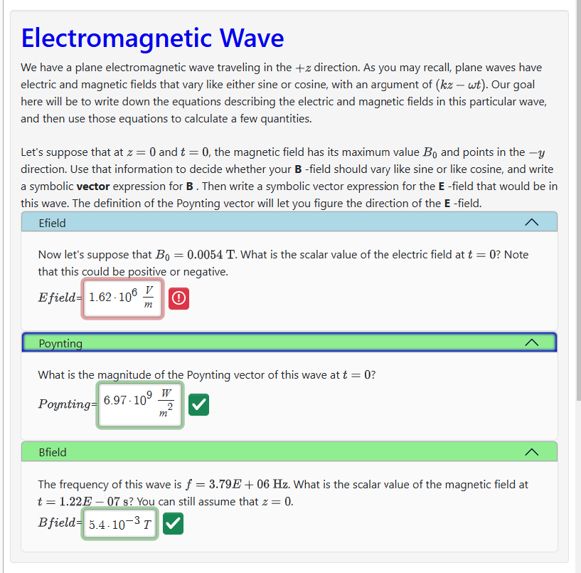 Solved Electromagnetic WaveWe have a plane electromagnetic | Chegg.com