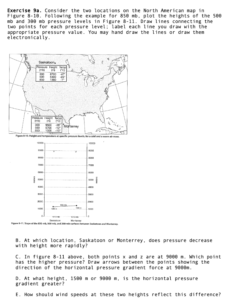 Solved Exercise 9a. Consider the two locations on the North | Chegg.com