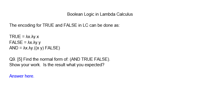 Solved Lambda Calculus Consider the expressions: e1 = | Chegg.com