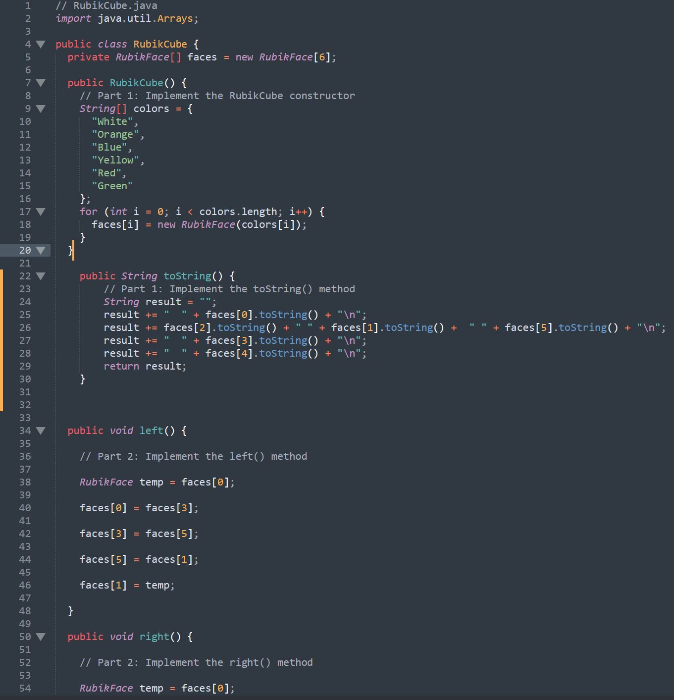 I need code for part 3,4. (java) please organizes | Chegg.com