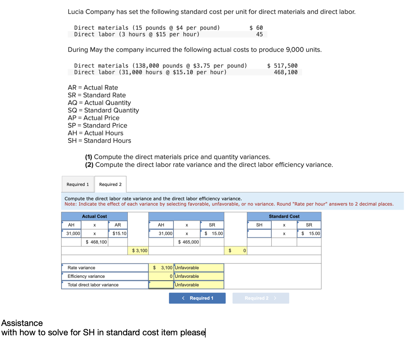 Solved Compute the direct labor rate variance and the direct | Chegg.com