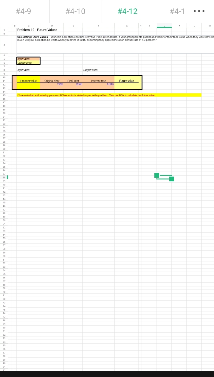 Solved Calculating Future Values Your coin collection | Chegg.com