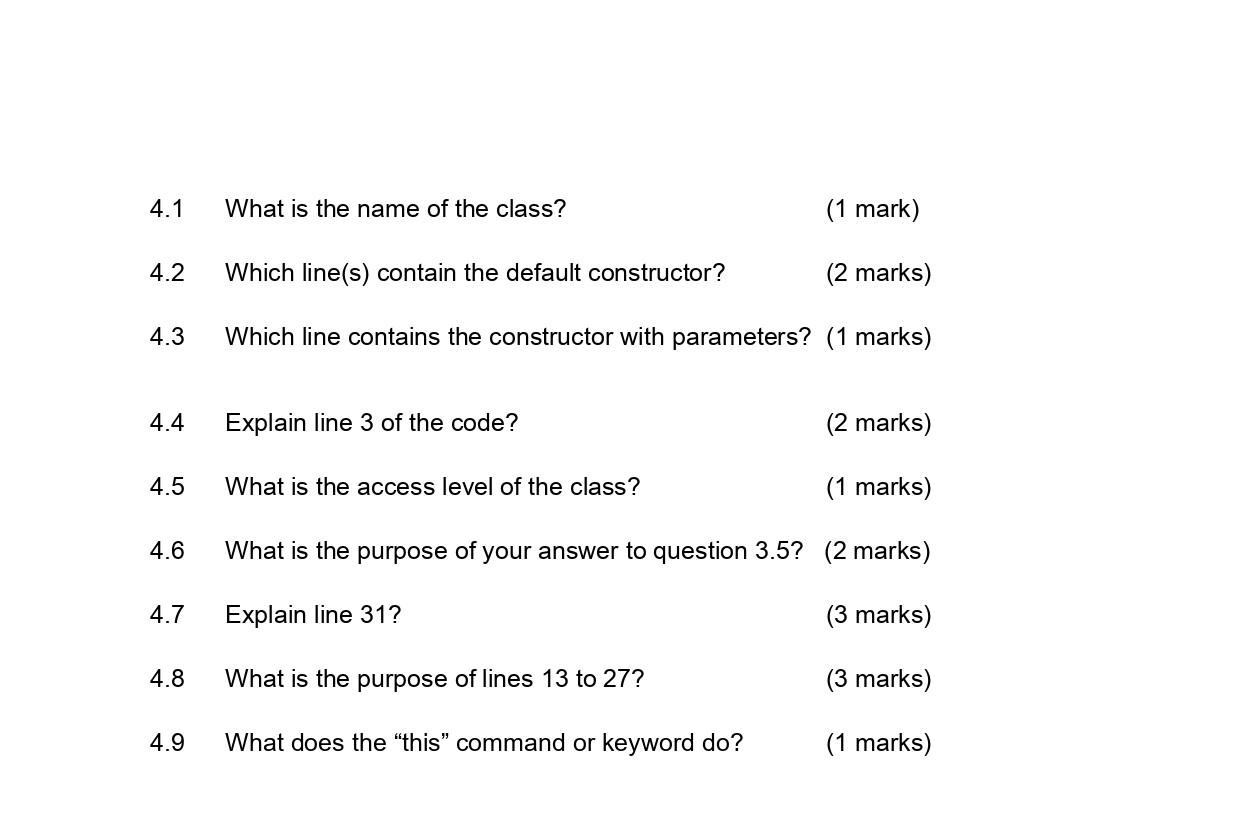 Solved Question 4 (16 marks) Consider the following code | Chegg.com Solved Question 4 (16 marks) Consider the following code | Chegg.com