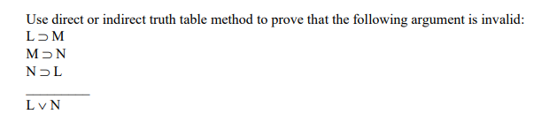 Use direct or indirect truth table method to prove | Chegg.com