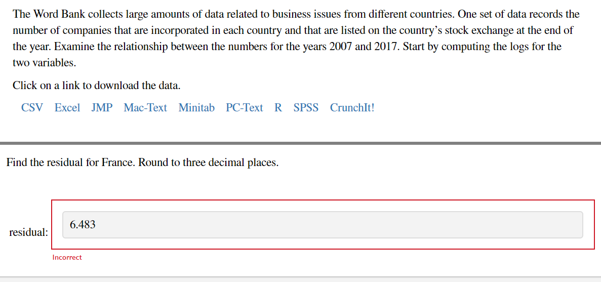 The Word Bank collects large amounts of data related | Chegg.com