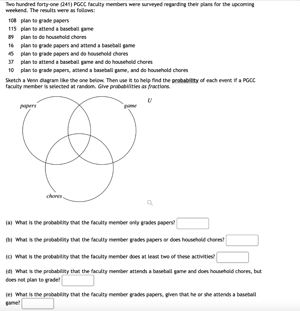 Solved Two hundred forty-one (241) PGCC faculty members were | Chegg.com