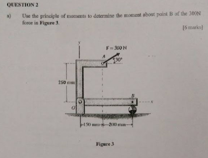 Solved QUESTION 2 a) Use the principle of moments to | Chegg.com