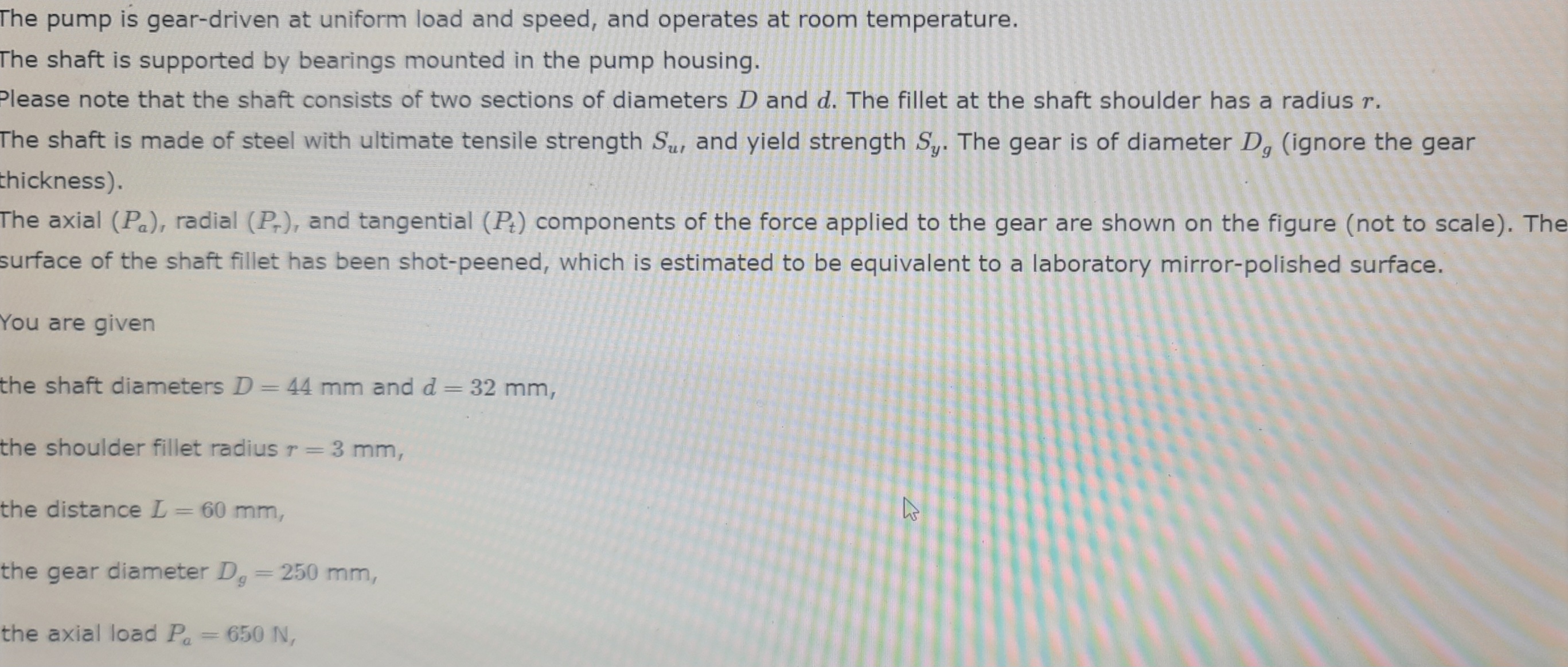 Solved You are analysing the possible failure mechanisms on | Chegg.com