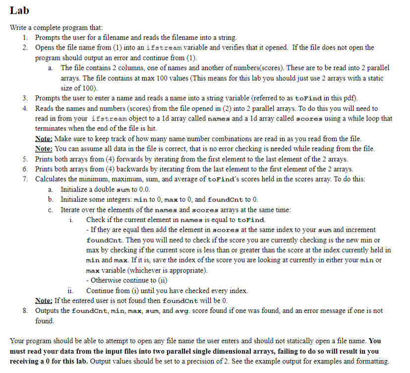 Solved Example Output An example of an interaction with your | Chegg.com