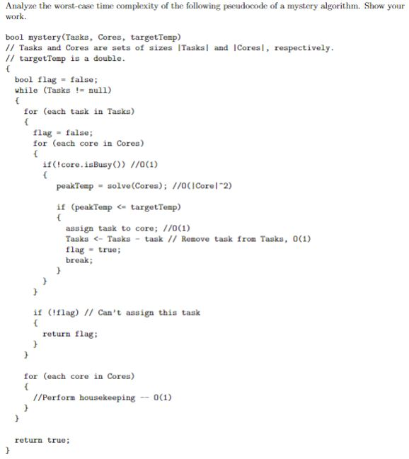 Analyze the worst-case time complexity of the | Chegg.com