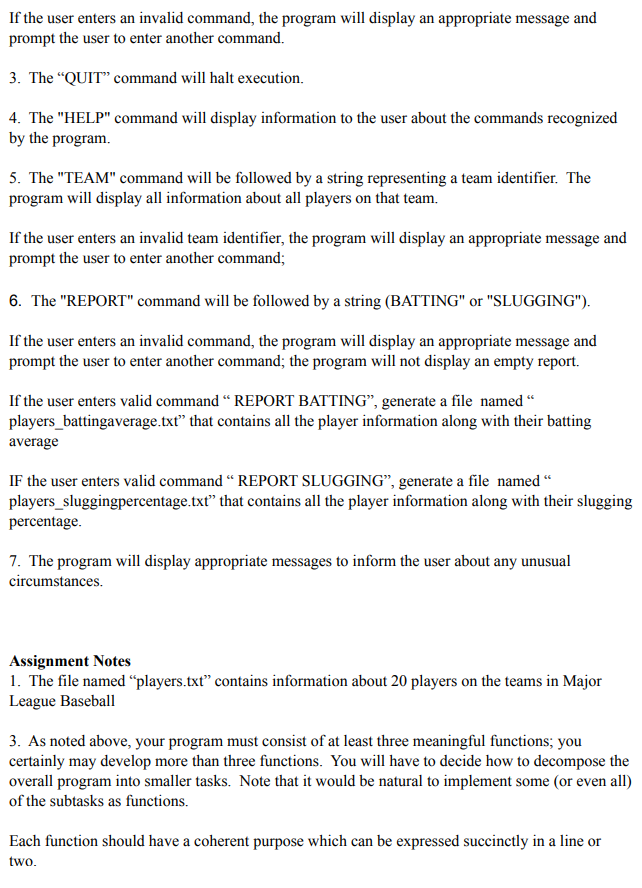 Solved Specifications 50 points 1. You will develop a Python | Chegg.com