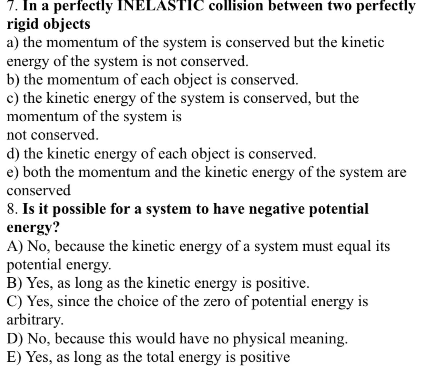 Solved In a perfectly INELASTIC collision between two | Chegg.com