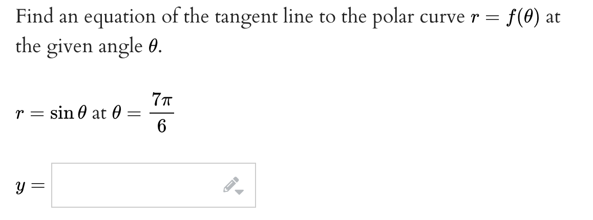 Solved Find an equation of the tangent line to the polar | Chegg.com