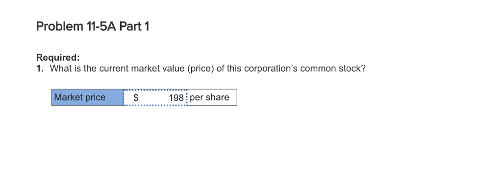 Solved Problem 11-5A Computation of book values and dividend | Chegg.com
