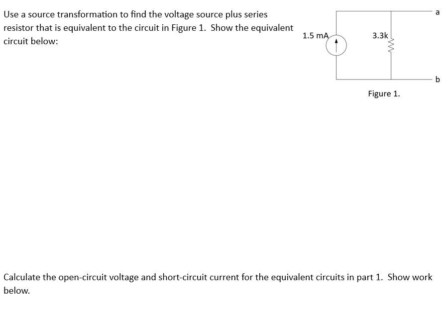 Solved Use a source transformation to find the voltage | Chegg.com
