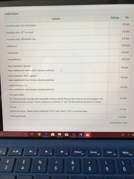 Solved Lab 4 50 points (Note: This is considered a | Chegg.com