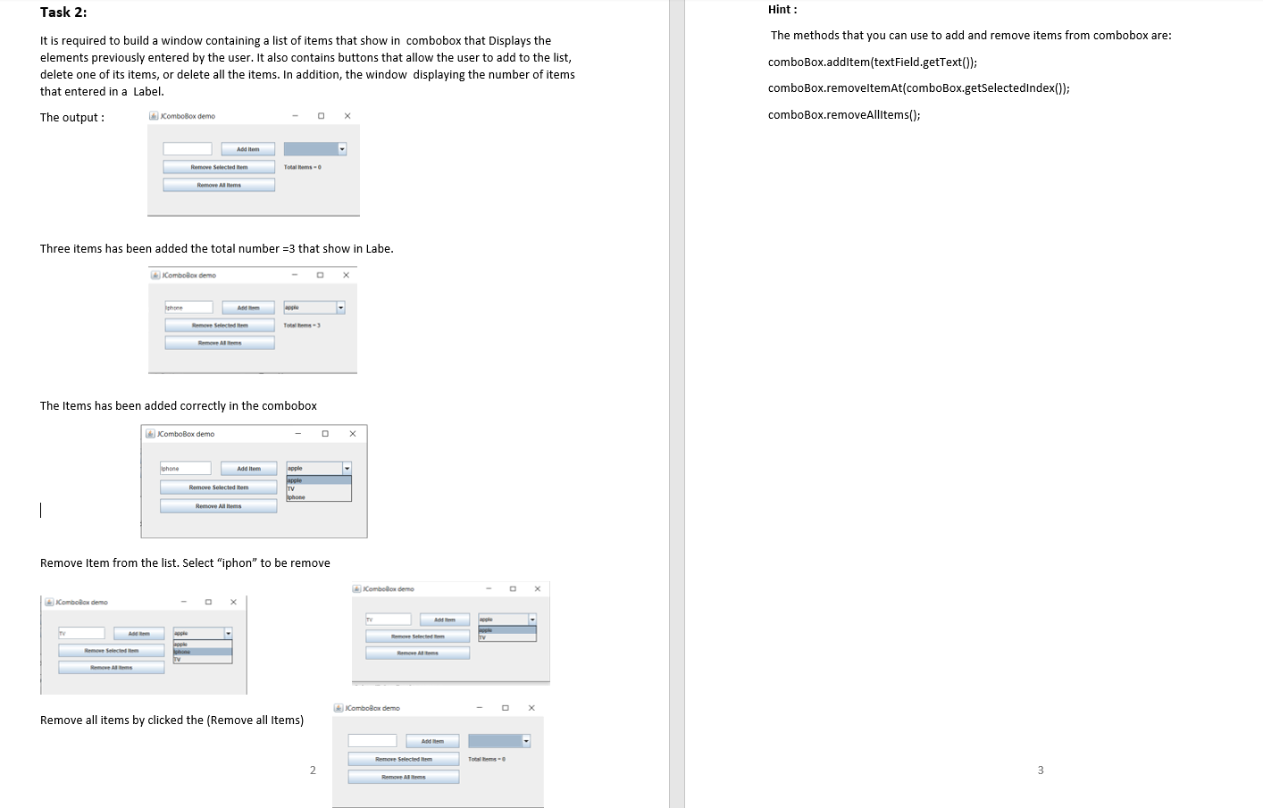 Solved complete the following code with the task package | Chegg.com