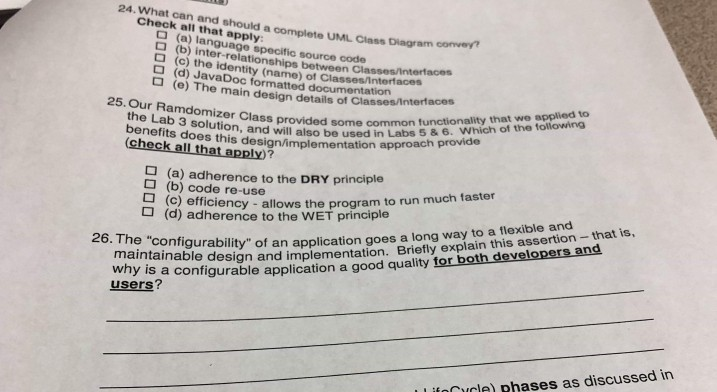 (Solved) : 24 Check Apply Complete Uml Class Dlagram Convery Anguage ... (Solved) : 24 Check Apply Complete Uml Class Dlagram Convery Anguage ...