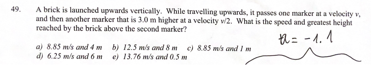 Solved A brick is launched upwards vertically. While | Chegg.com
