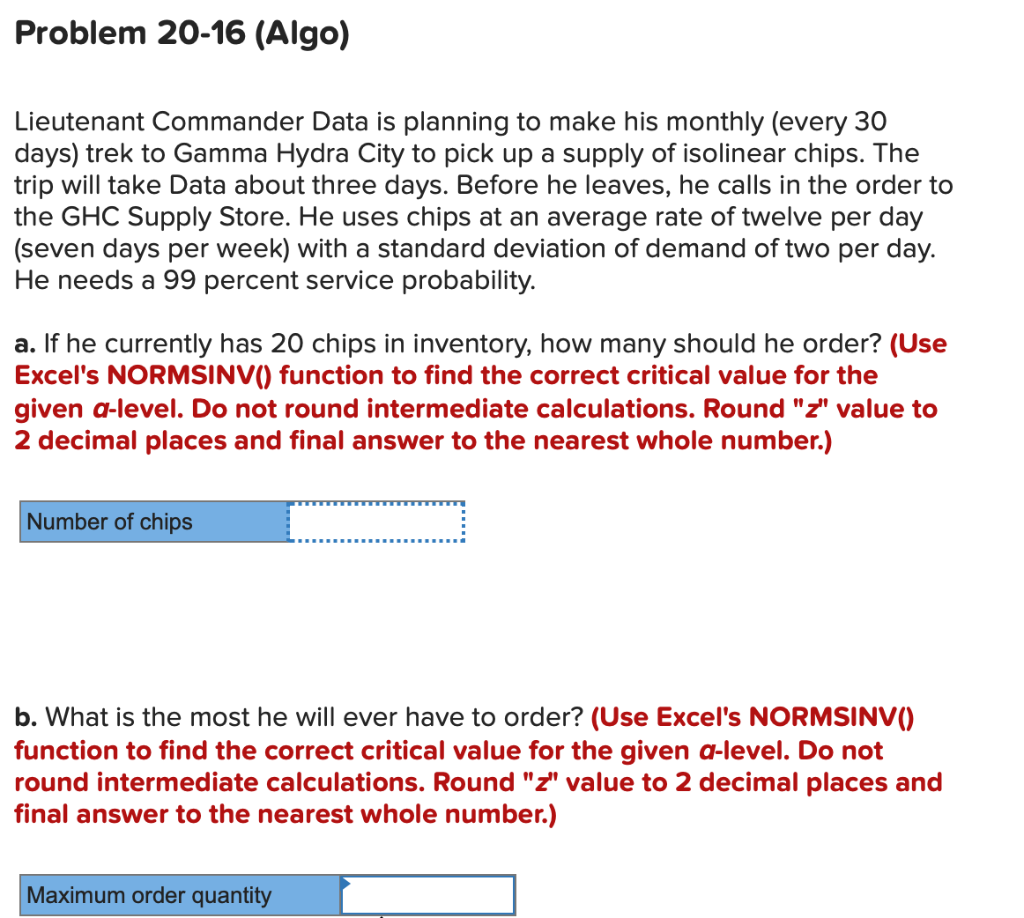 Solved Lieutenant Commander Data is planning to make his | Chegg.com