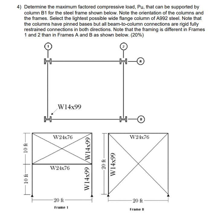 4) Determine the maximum factored compressive load, | Chegg.com