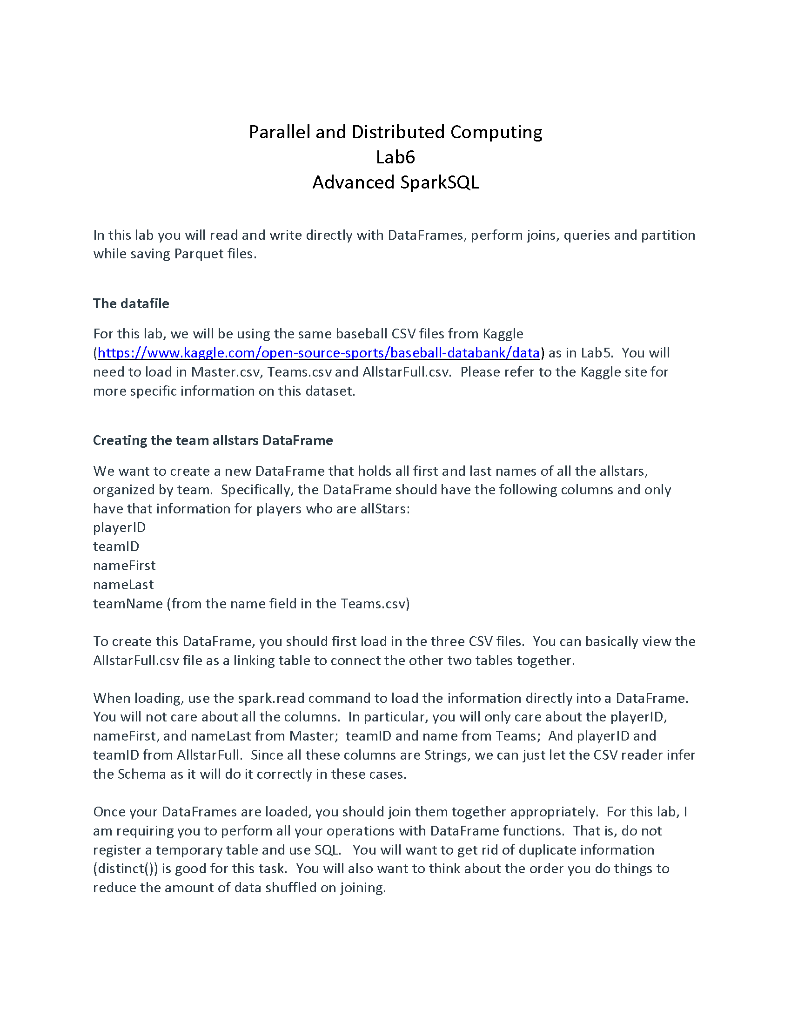 Solved Parallel and Distributed Computing Lab6 Advanced | Chegg.com Solved Parallel and Distributed Computing Lab6 Advanced | Chegg.com