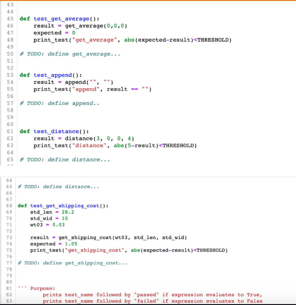 Solved Designing functions Reminder: When designing | Chegg.com
