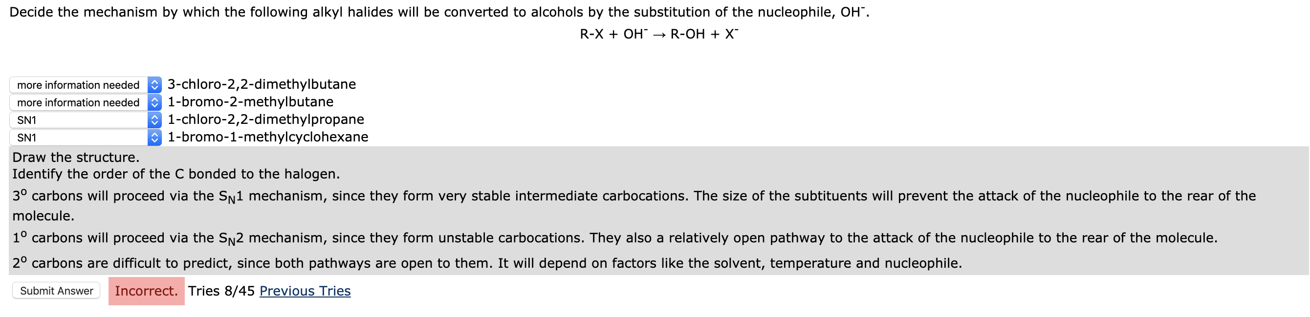 Solved Decide the mechanism by which the following alkyl | Chegg.com